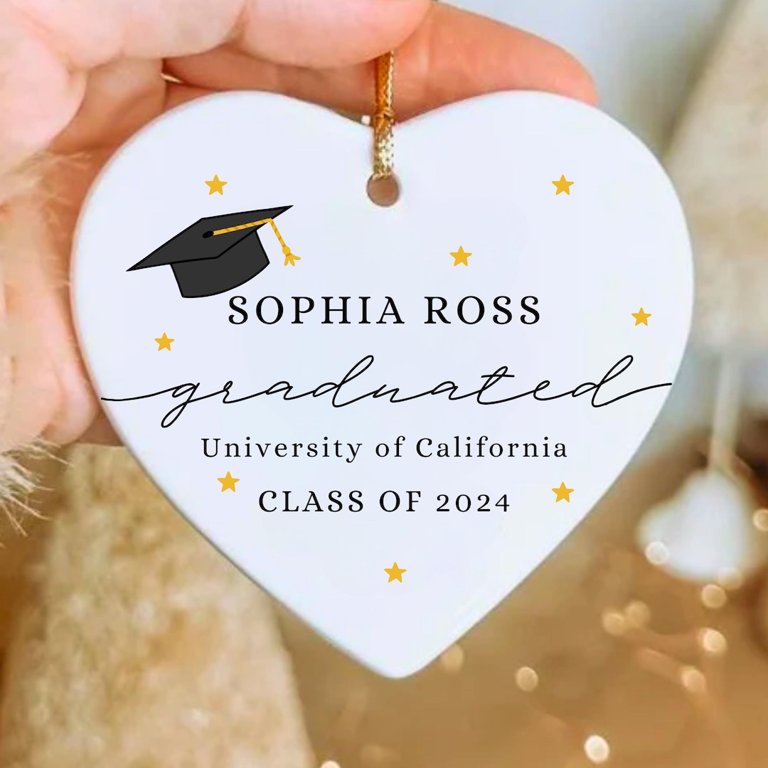 Personalized Graduation Ornament Class of 2024 Ornament High School ...