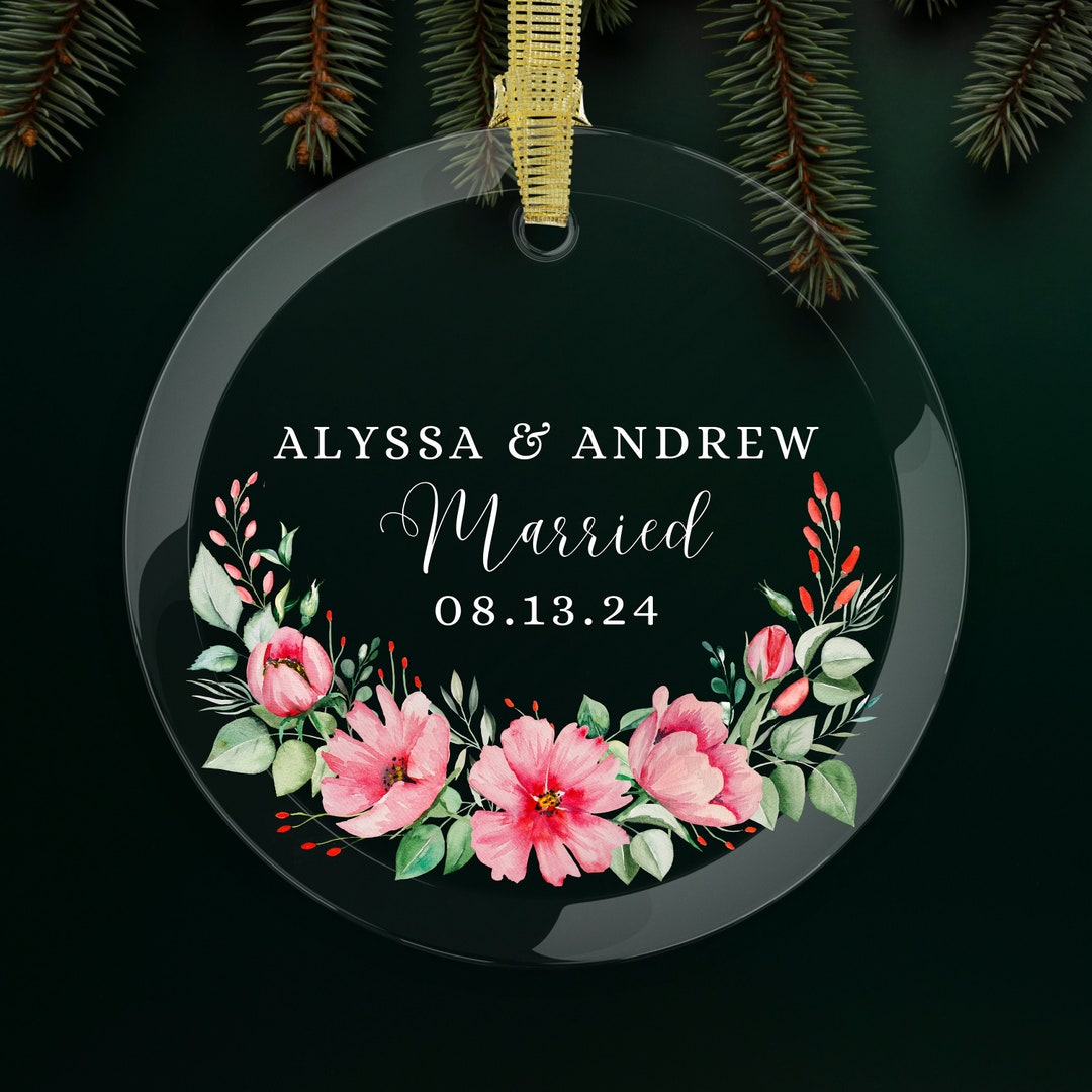 Mr and Mrs Married Ornament Wedding Gifts for Couple Gift for Newlywed ...