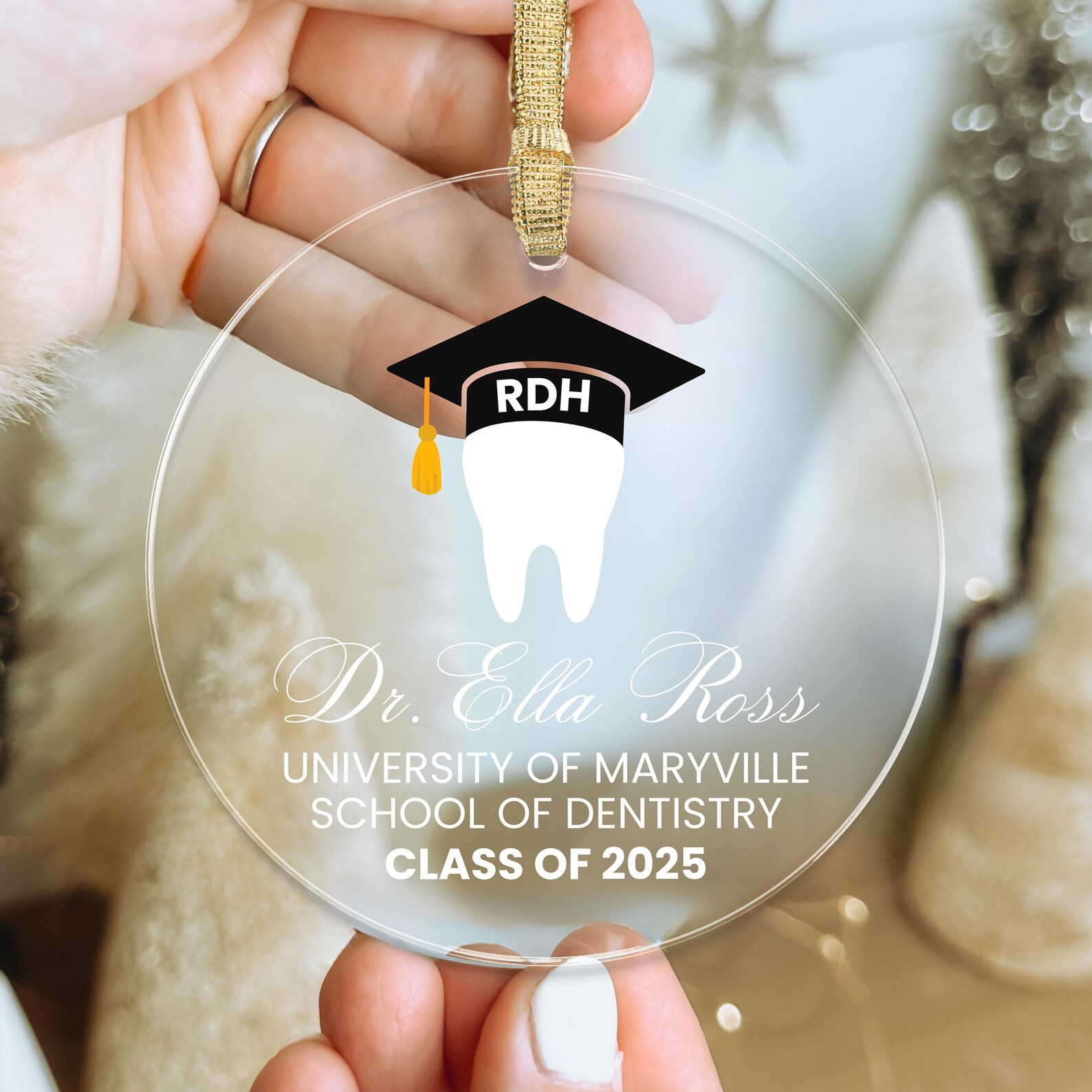 Dentist Graduation Ornament Dental Hygienist Gifts Dentist Assistant ...
