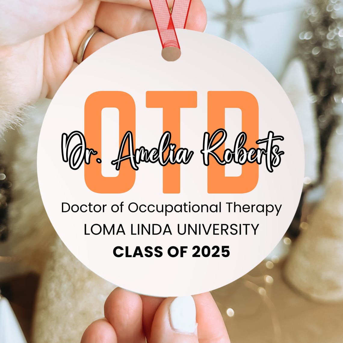 OTD Graduation Gift Ornament for Doctor of Occupational Therapy ...