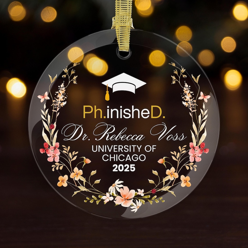 Phd Ornament Phd Graduation Gift for Phd Grads Gifts for Doctorate ...