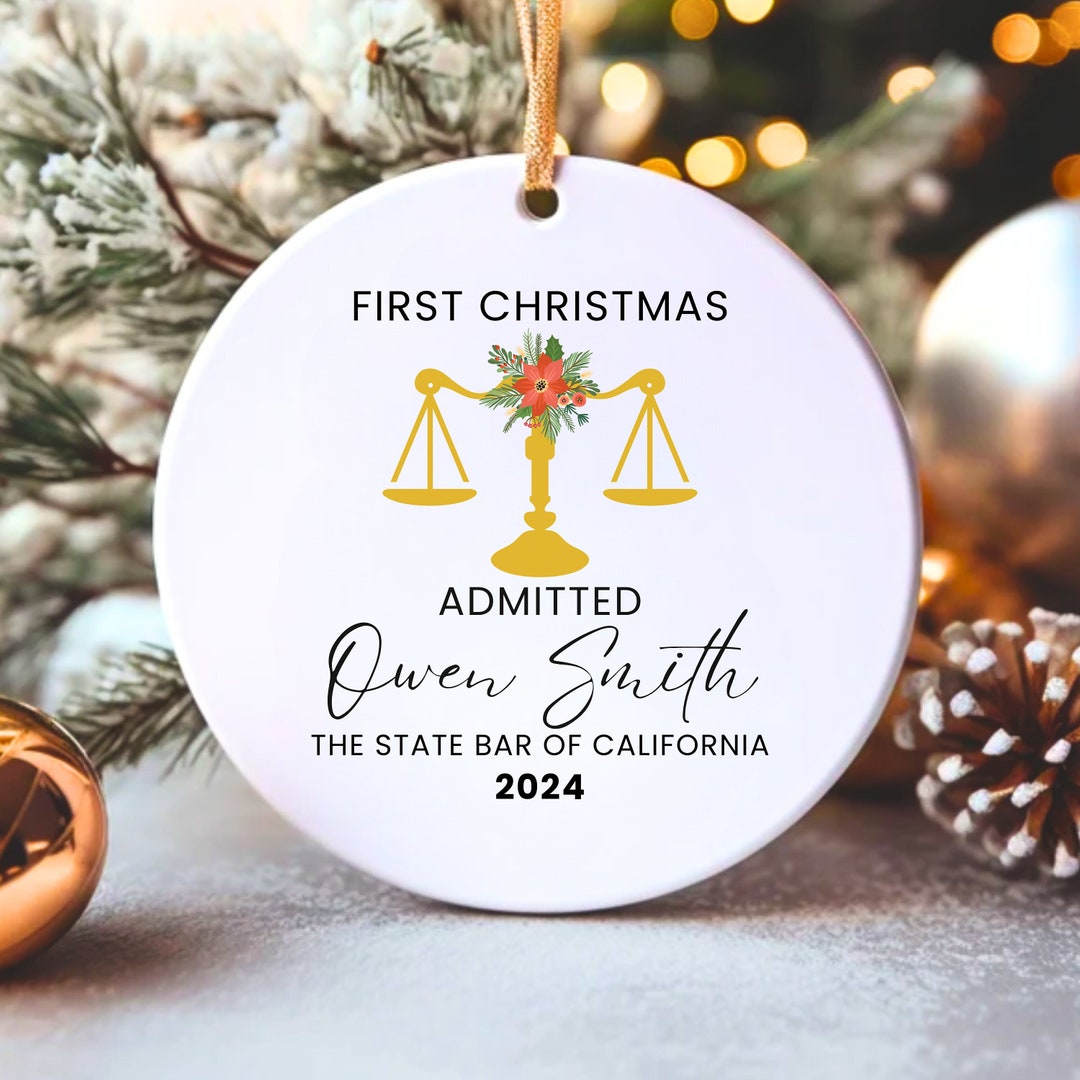 Bar Exam Gift, Lawyer Christmas Ornament, Bar Exam Passing, Lawyer Gift ...