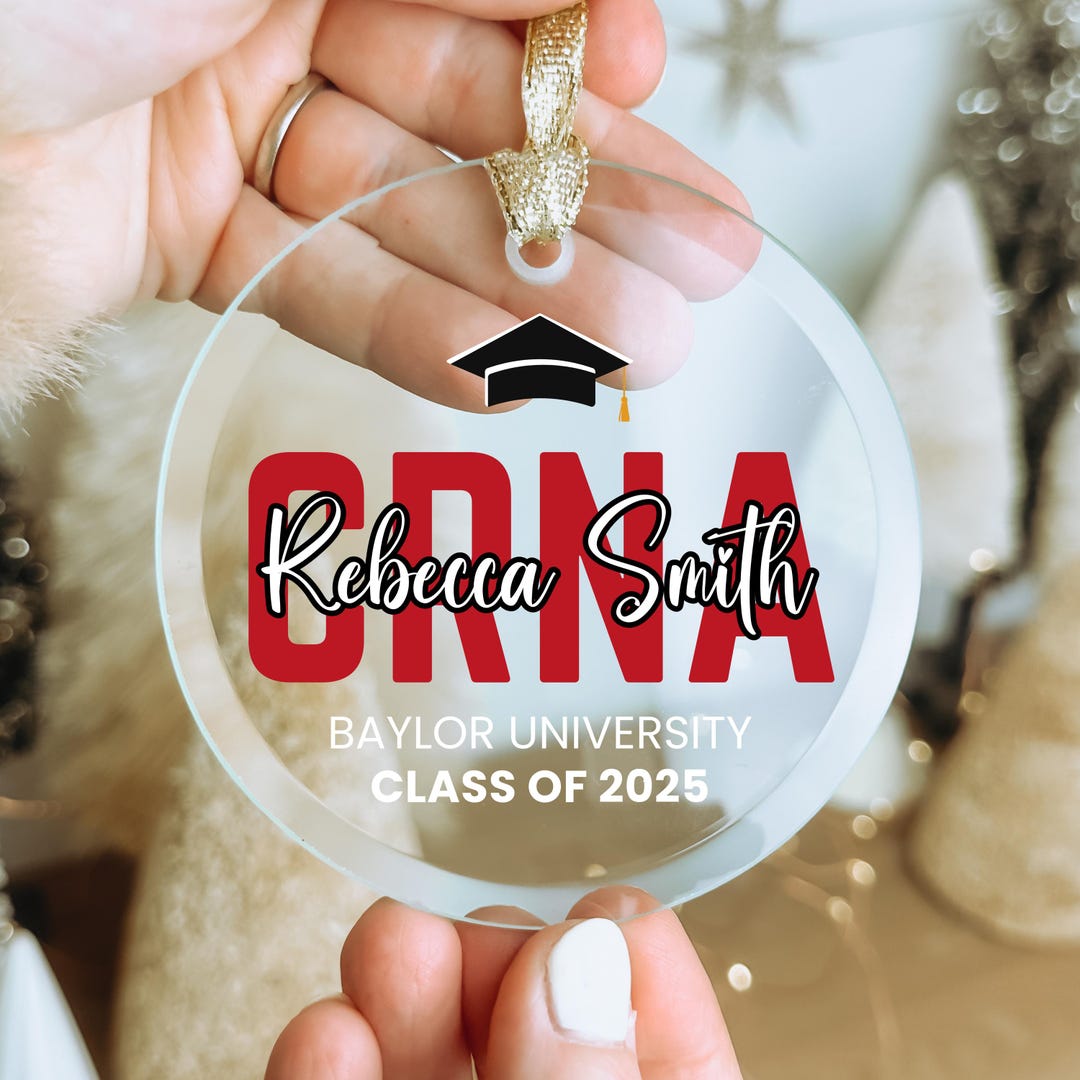 Crna Graduation Gift CRNA Ornament CRNA Nurse Gifts Certified ...