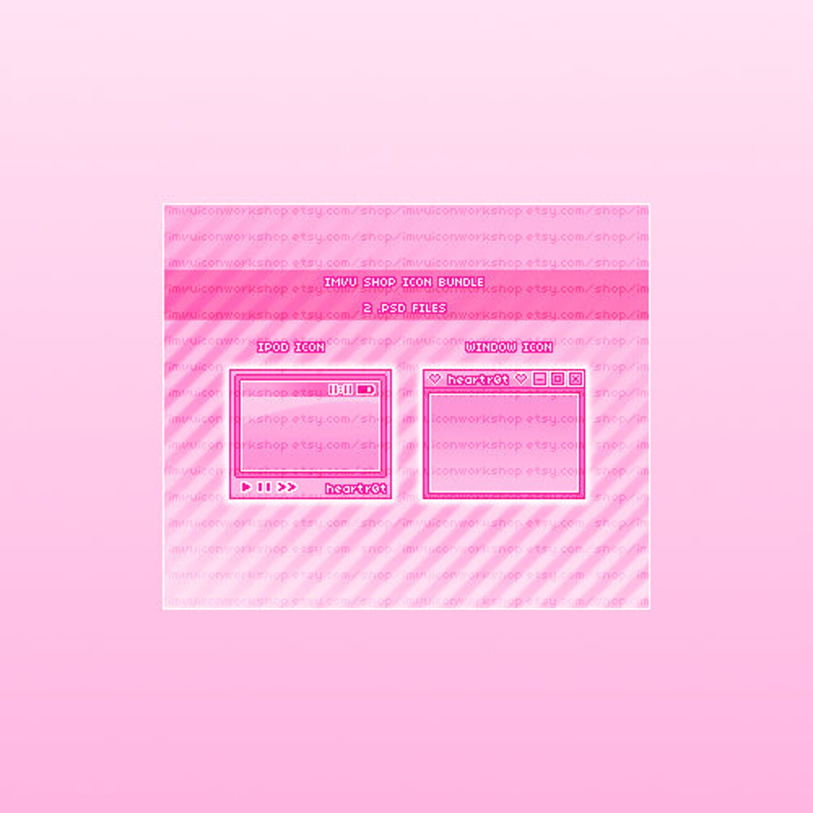 IMVU Creator Icon Bundle Pink Y2K Ipod Icon Window Icon - Etsy