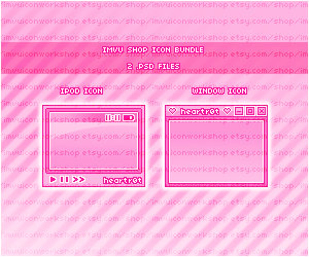 IMVU Creator Icon Bundle Pink Y2K Ipod Icon Window Icon - Etsy