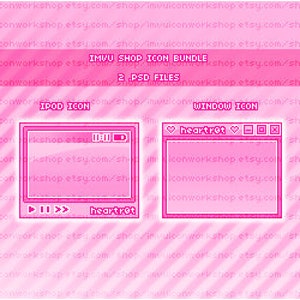 IMVU Creator Icon Bundle Pink Y2K Ipod Icon Window Icon - Etsy
