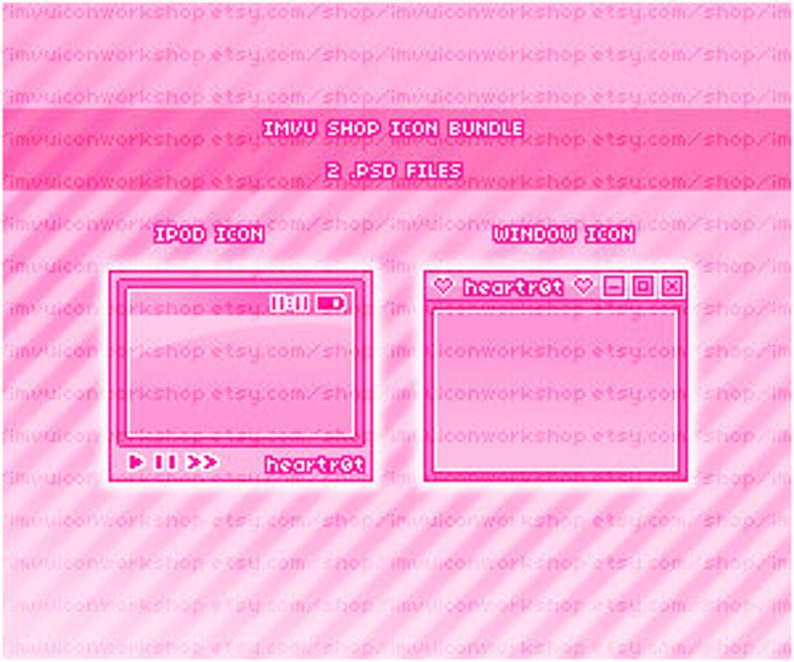 IMVU Creator Icon Bundle Pink Y2K Ipod Icon Window Icon - Etsy
