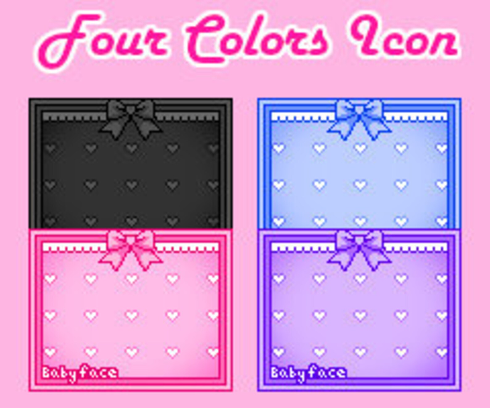 IMVU ICONS 4 COLORS - Etsy