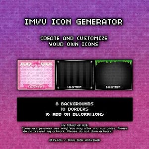 IMVU Creator ICON Generator | Create Your Own Icon | Easy to Use - Etsy