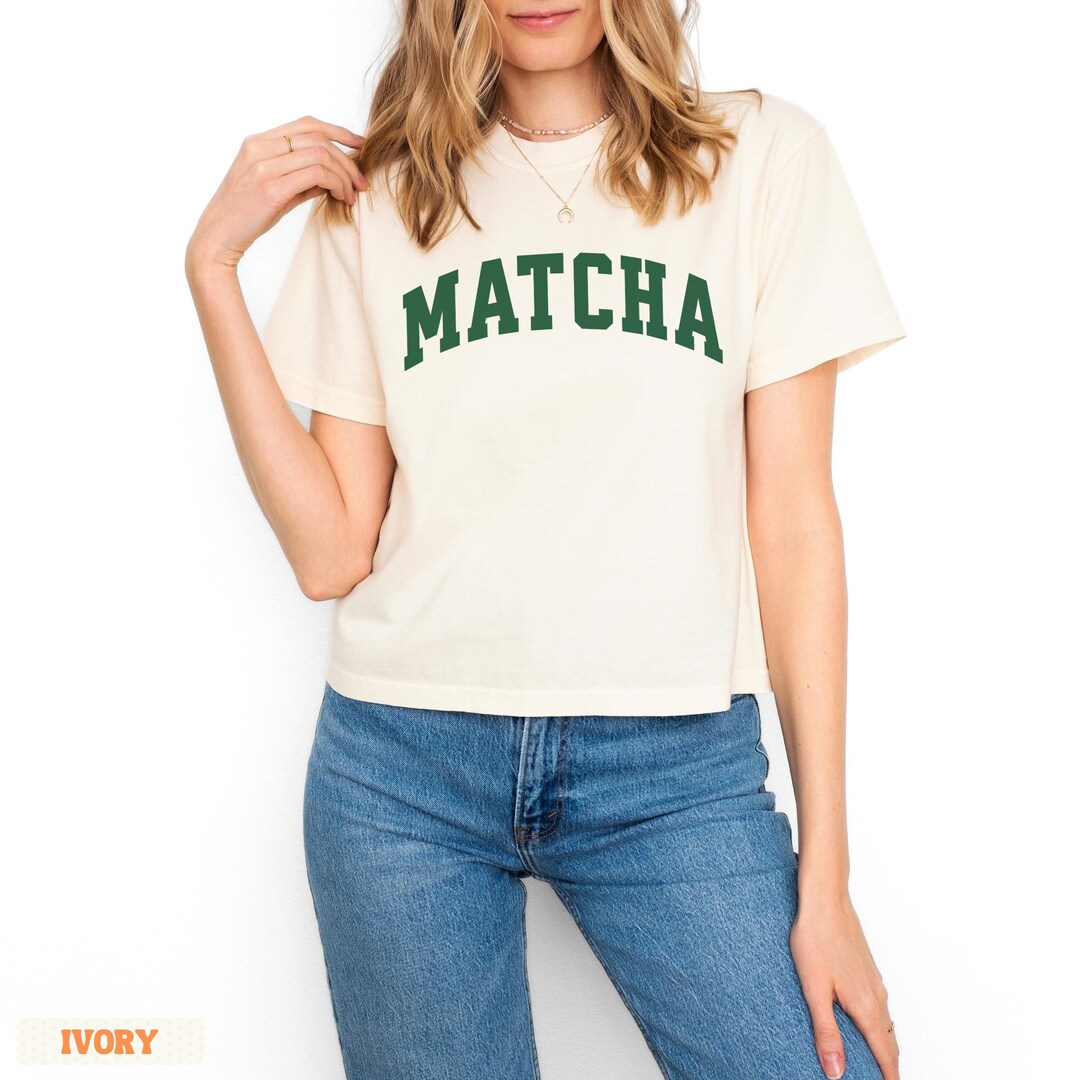 Matcha Lovers Shirt, University Font, Cute Matcha Comfort Colors® Tee ...