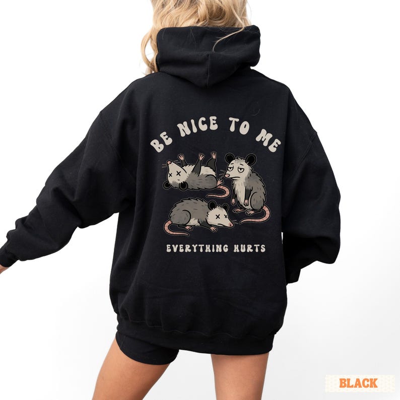 Chronic Illness Hoodie, Possum Sweatshirt, Flare Day Gift, Ehlers ...