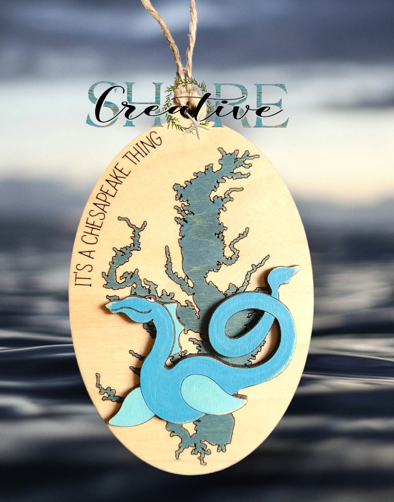 Chessie Ornament, Chesapeake Bay Cryptid, Maryland, Virginia ...