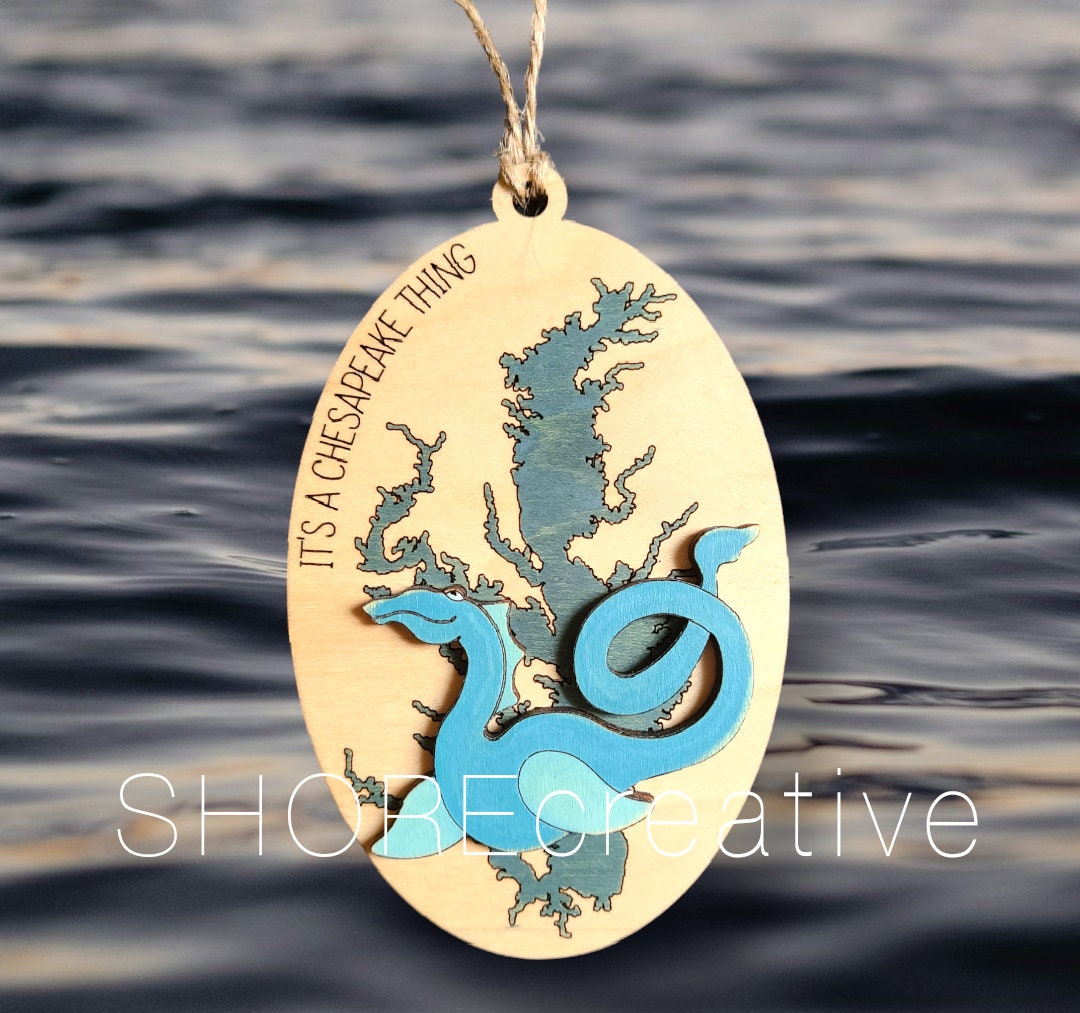 Chessie Ornament, Chesapeake Bay Cryptid, Maryland, Virginia ...