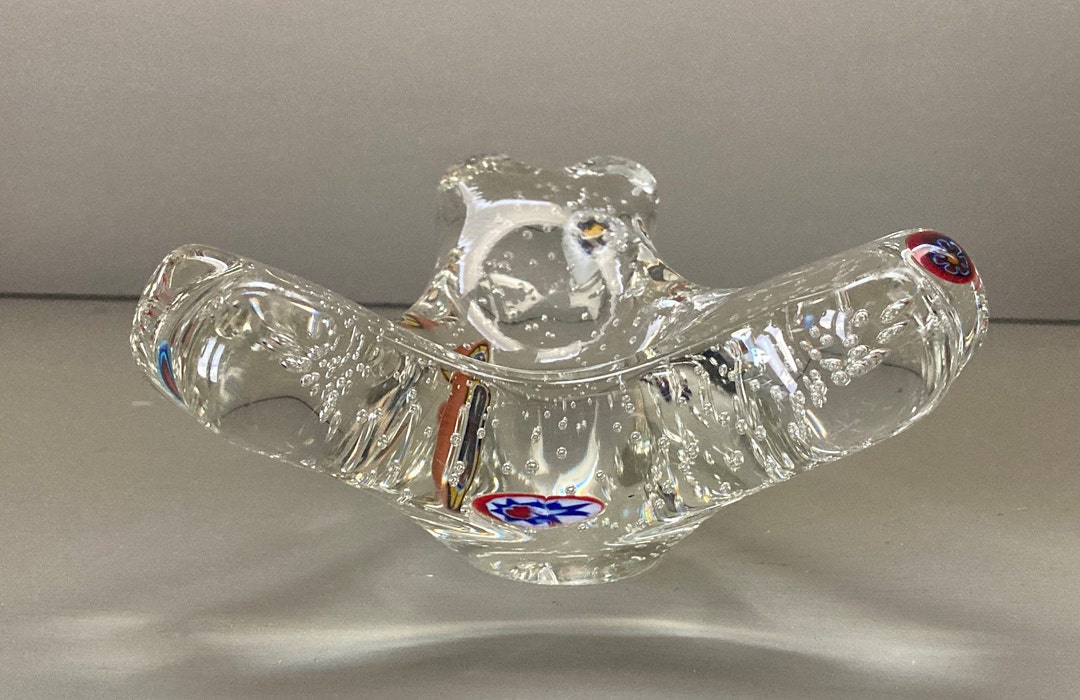 Vintage Tri Shaped Millefiori Art Glass Dish Murano? - Etsy