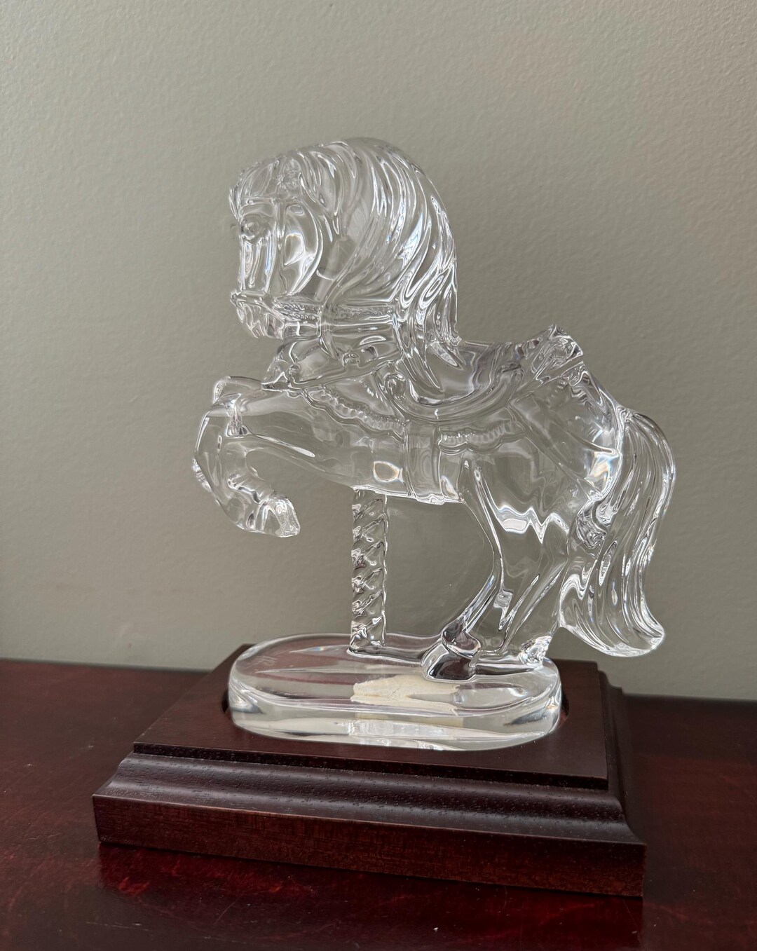 Vintage 1997 Waterford Crystal Carousel Horse Waterford Society - Etsy