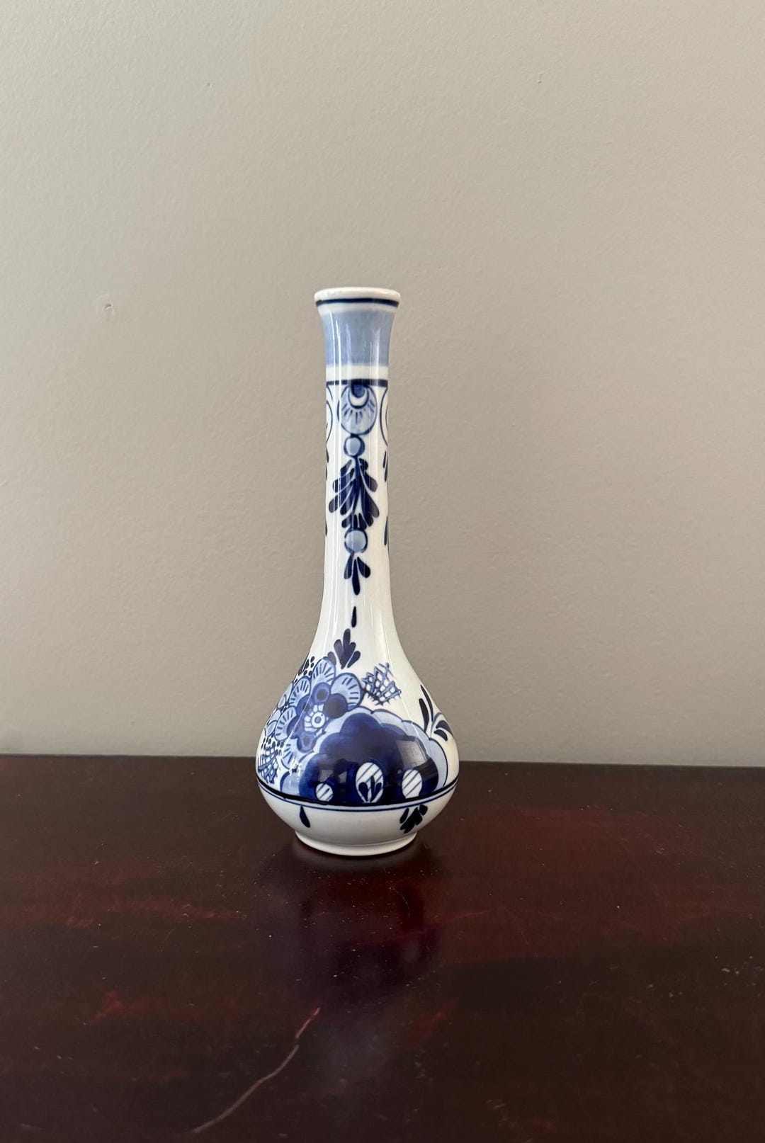 Vintage Delfts Blauw 6 1/2" Bud Vase Hand Painted Holland - Etsy