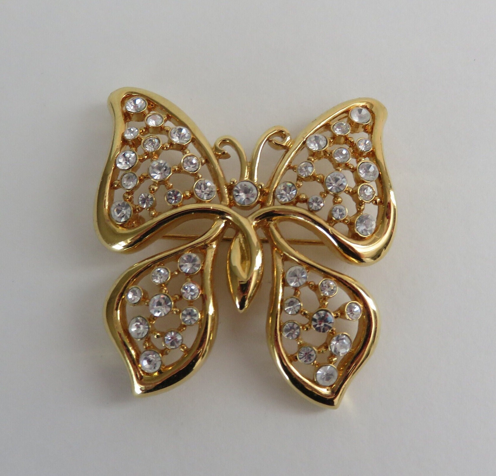Vintage Monet Butterfly Brooch 1980's - Etsy