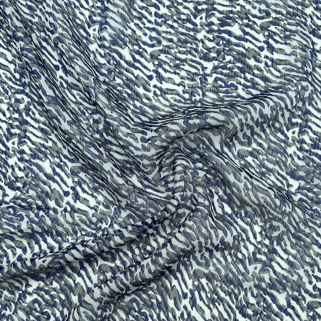 Wave Pattern Fabric Sold by the Yard | Dress Goods | Woven Printed ...