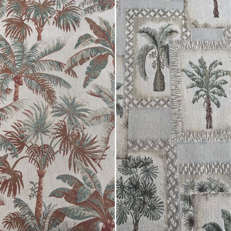 Natural Palm Tree Fabric - Etsy