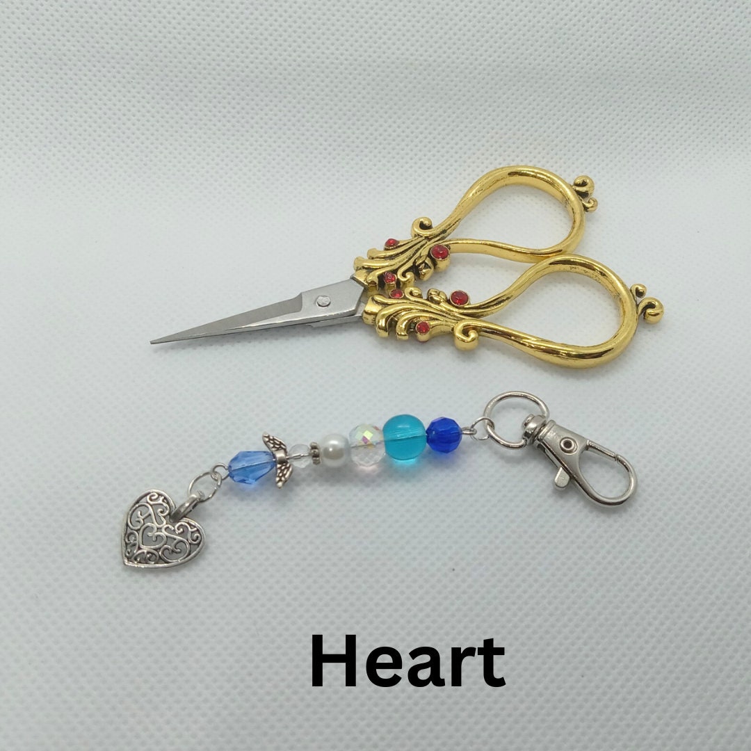 Christmas Angel Scissor Fob / Scissor Acessory / Scissor Bling / Cross ...