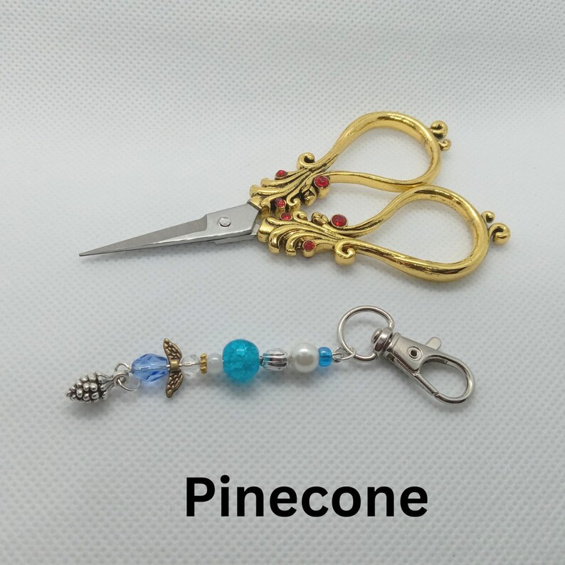 Christmas Angel Scissor Fob / Scissor Acessory / Scissor Bling / Cross ...