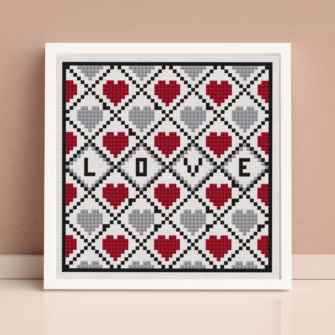 Love / Cross Stitch Pattern / PDF / Instant Download - Etsy
