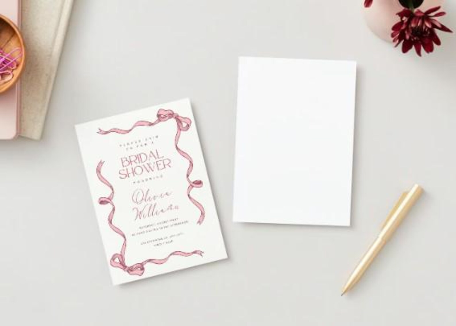 This Adorable and Girly Bridal Shower Invitation is a 2025 Trendsetter ...