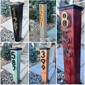 House Number Sign Lighted 6 Inch Numbers Led Illuminated Address Sign ...