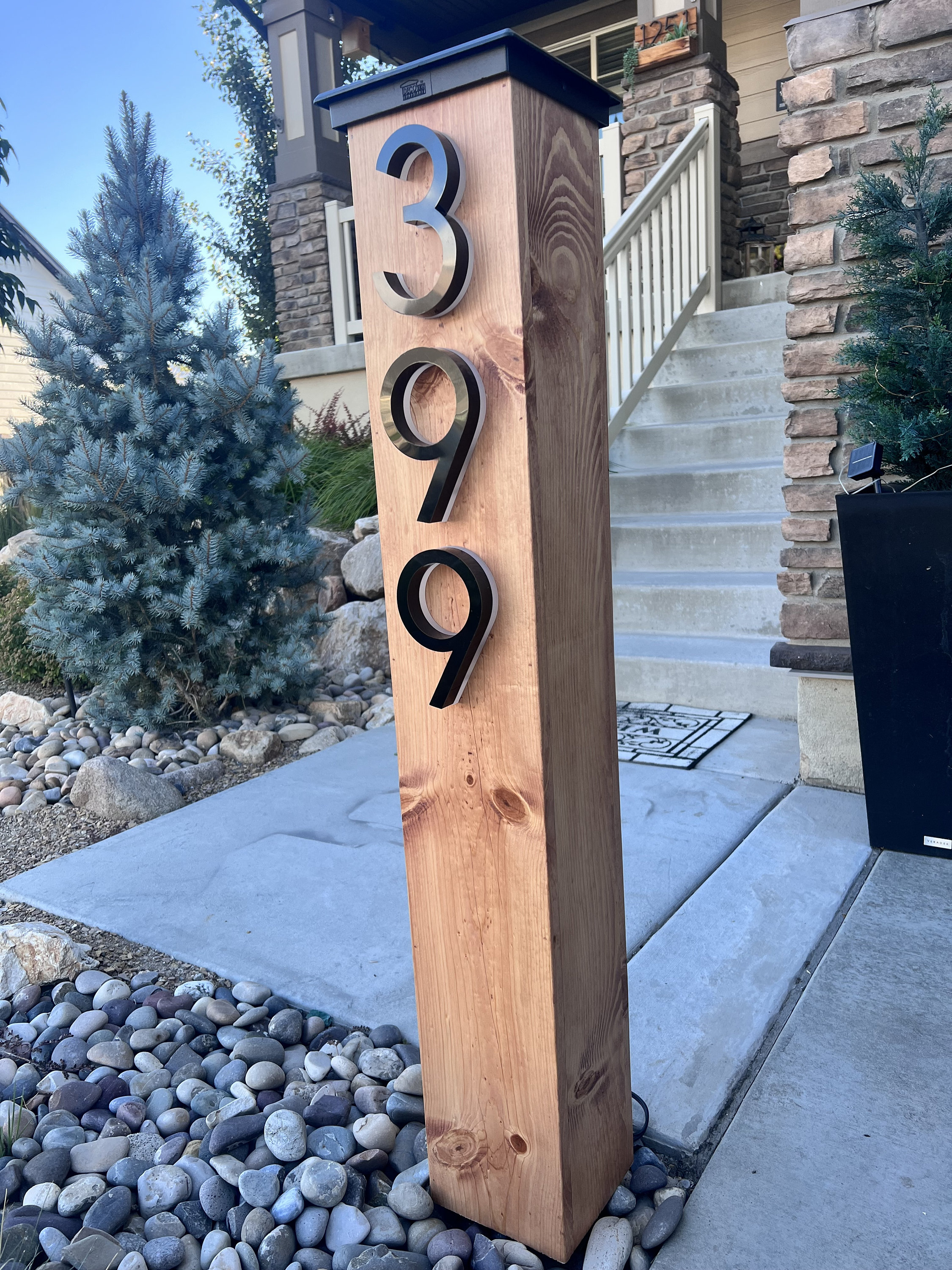 House Number Sign Lighted 6 Inch Numbers Led Illuminated Address Sign ...