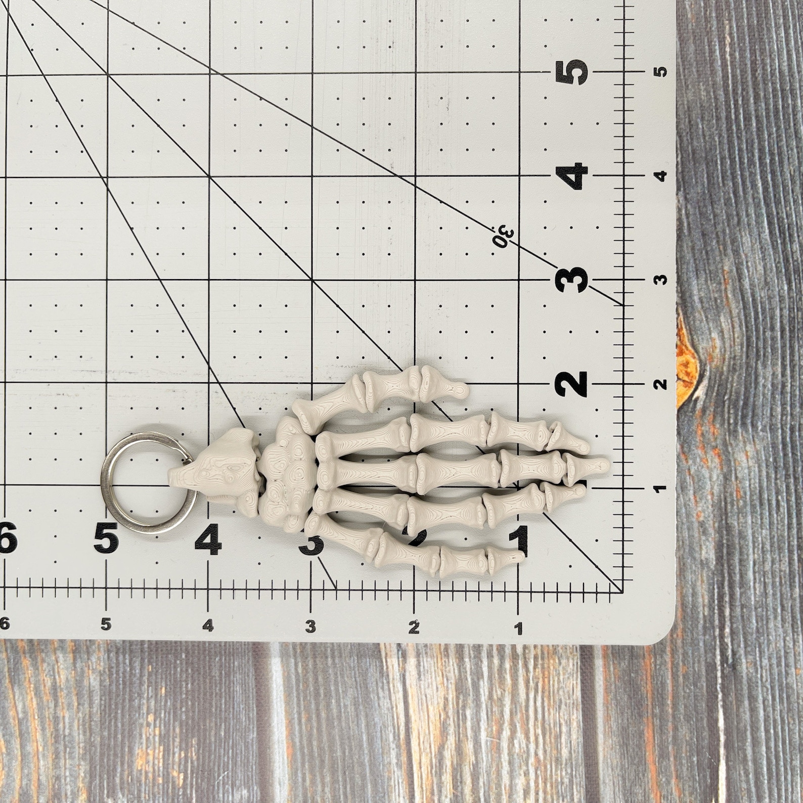 Skeleton Hand Articulated 3D Printed Key Ring - Etsy