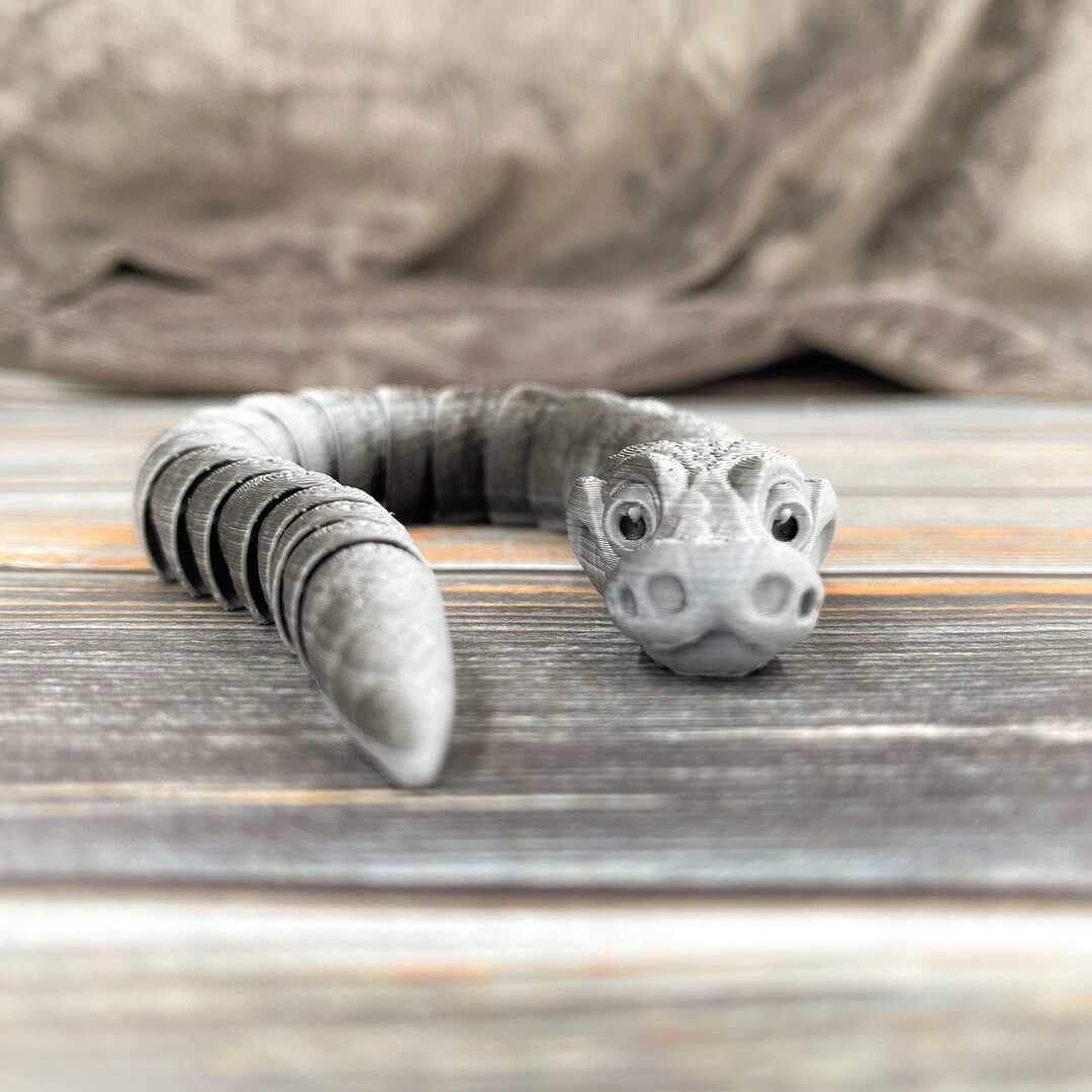 Little Ball Python Snake Articulated 3D Printed Fidget Figure - Etsy