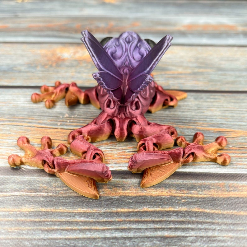 Flutter Frog Articulated 3D Printed Fidget Figure - Etsy