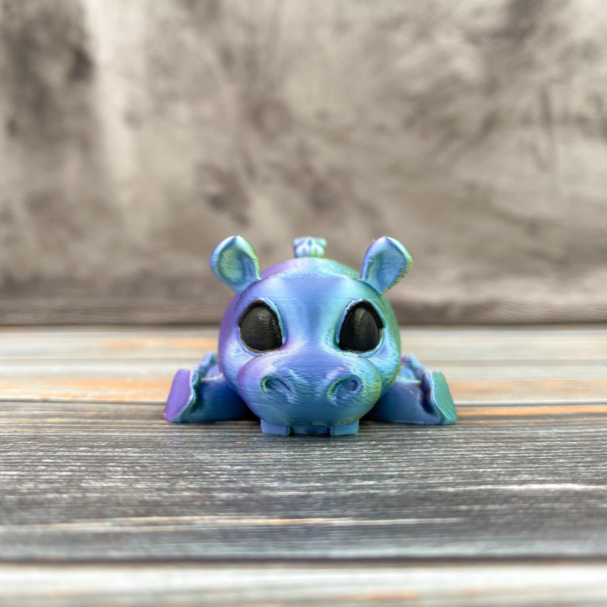 Hippo Puffling 3D Printed Articulated Fidget Figure - Etsy