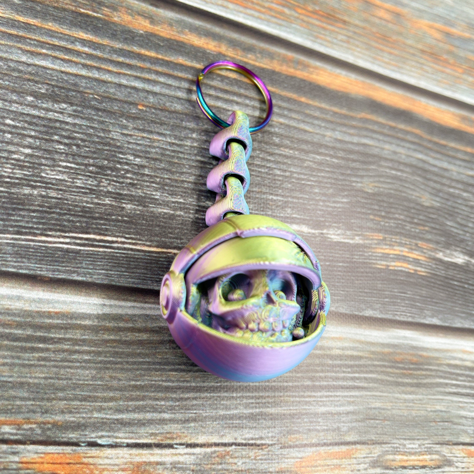 Skeleton Astronaut Articulated 3D Printed Key Ring - Etsy