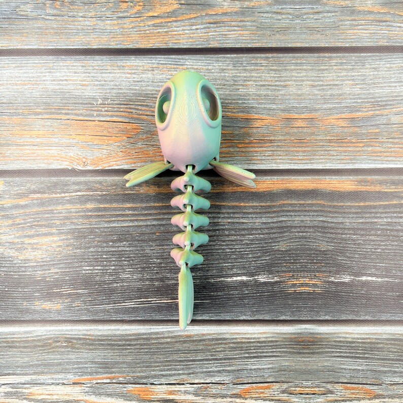 Skeleton Fish Articulated 3D Printed Fidget Figure - Etsy
