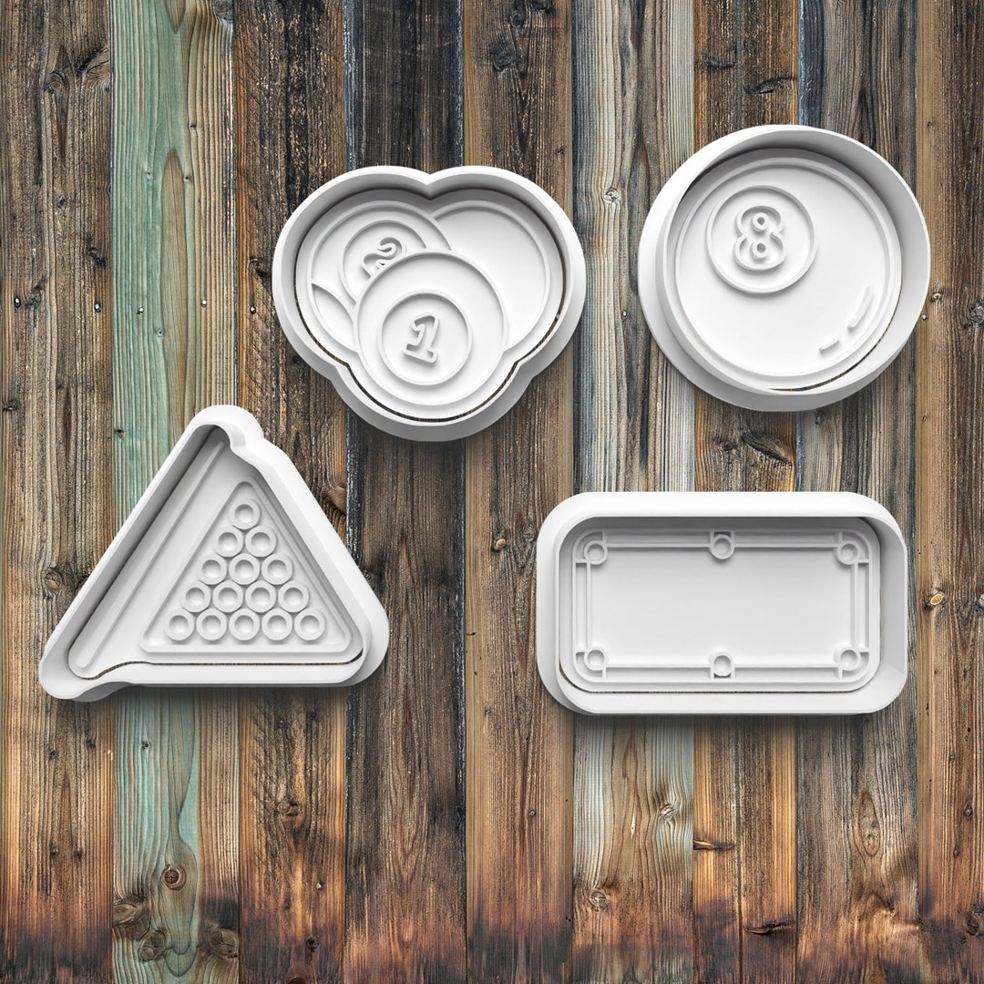 Billiards Cookie Cutters, Cookie Stamps - Etsy