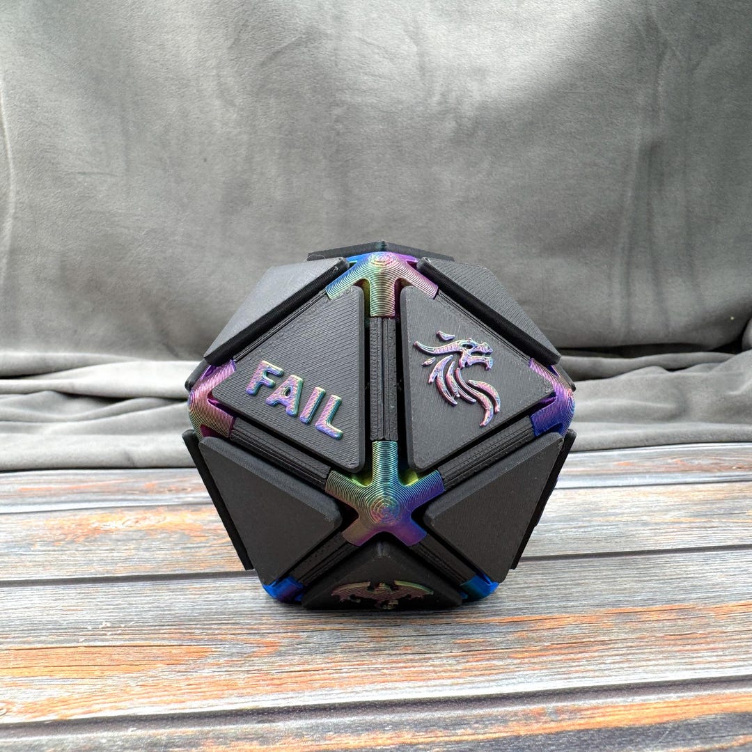 Click 20 Flat Symbols Cap Multi Clicker 3D Printed Multi Clicker Fidget ...