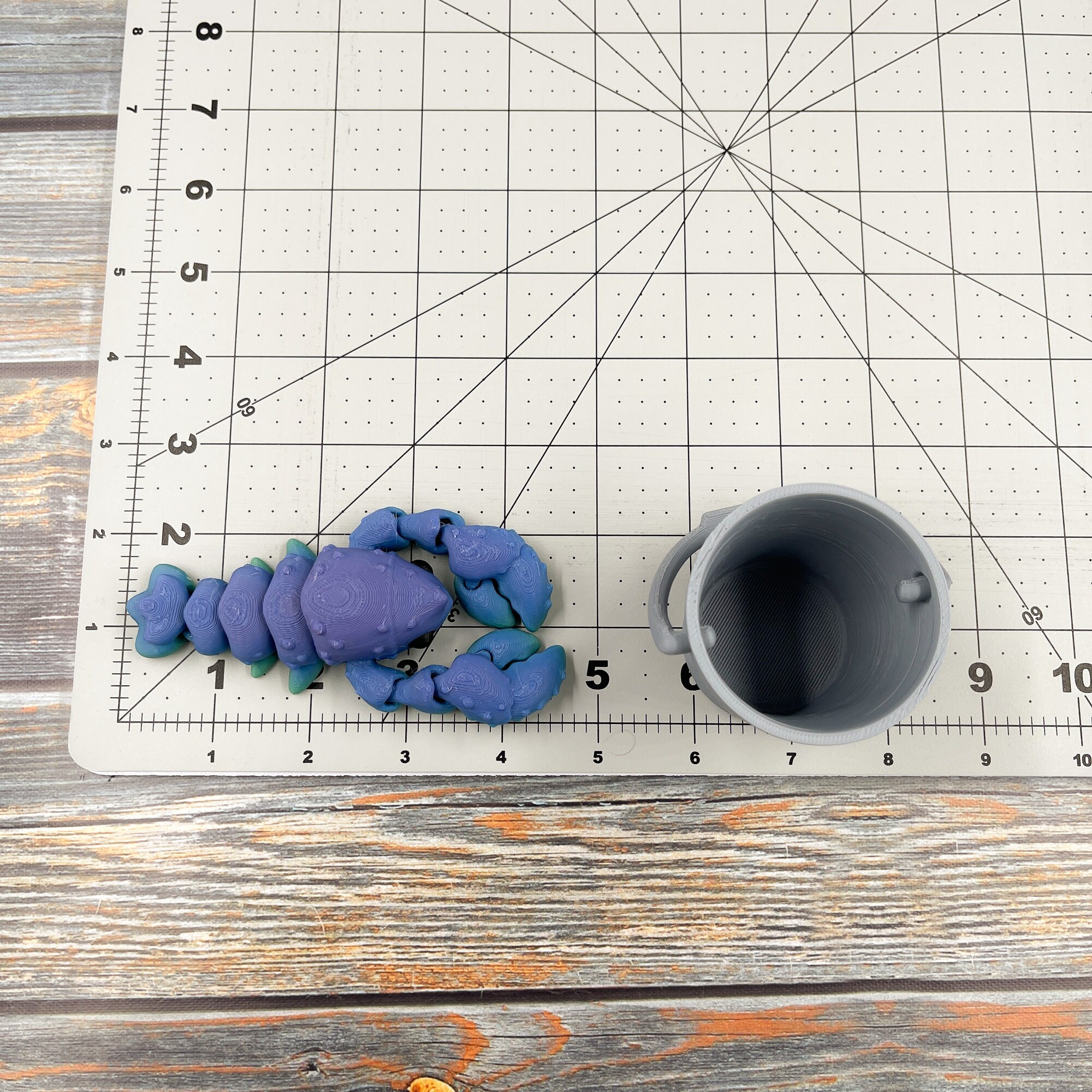 Rainbow Lobster Bucket 3D Printed Articulated Fidget Figure - Etsy