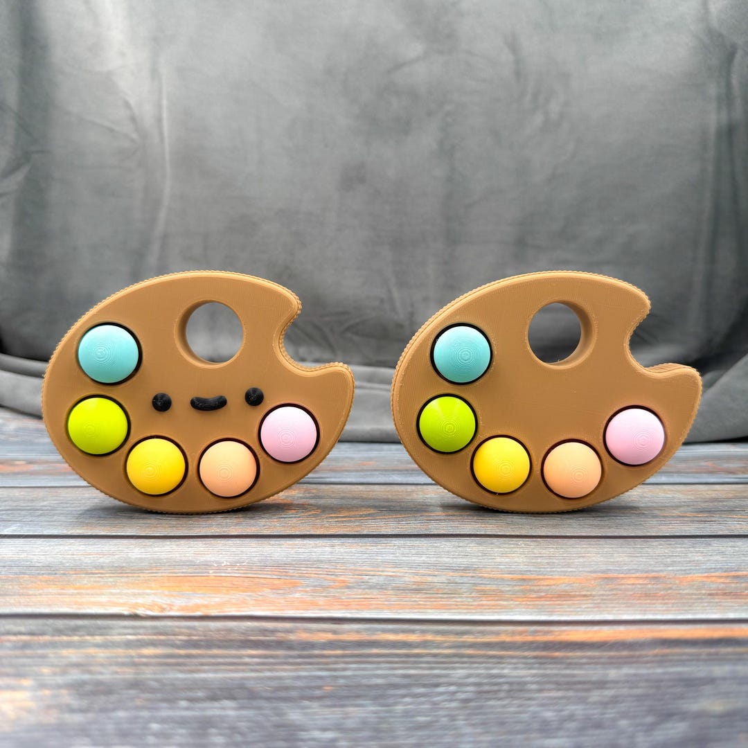 Paint Palette Multi Clicker 3D Printed Clicker Fidget - Etsy
