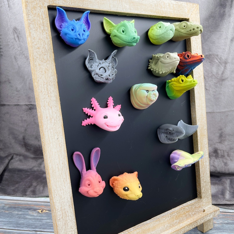 Smiling Axolotl 3D Printed Magnet - Etsy