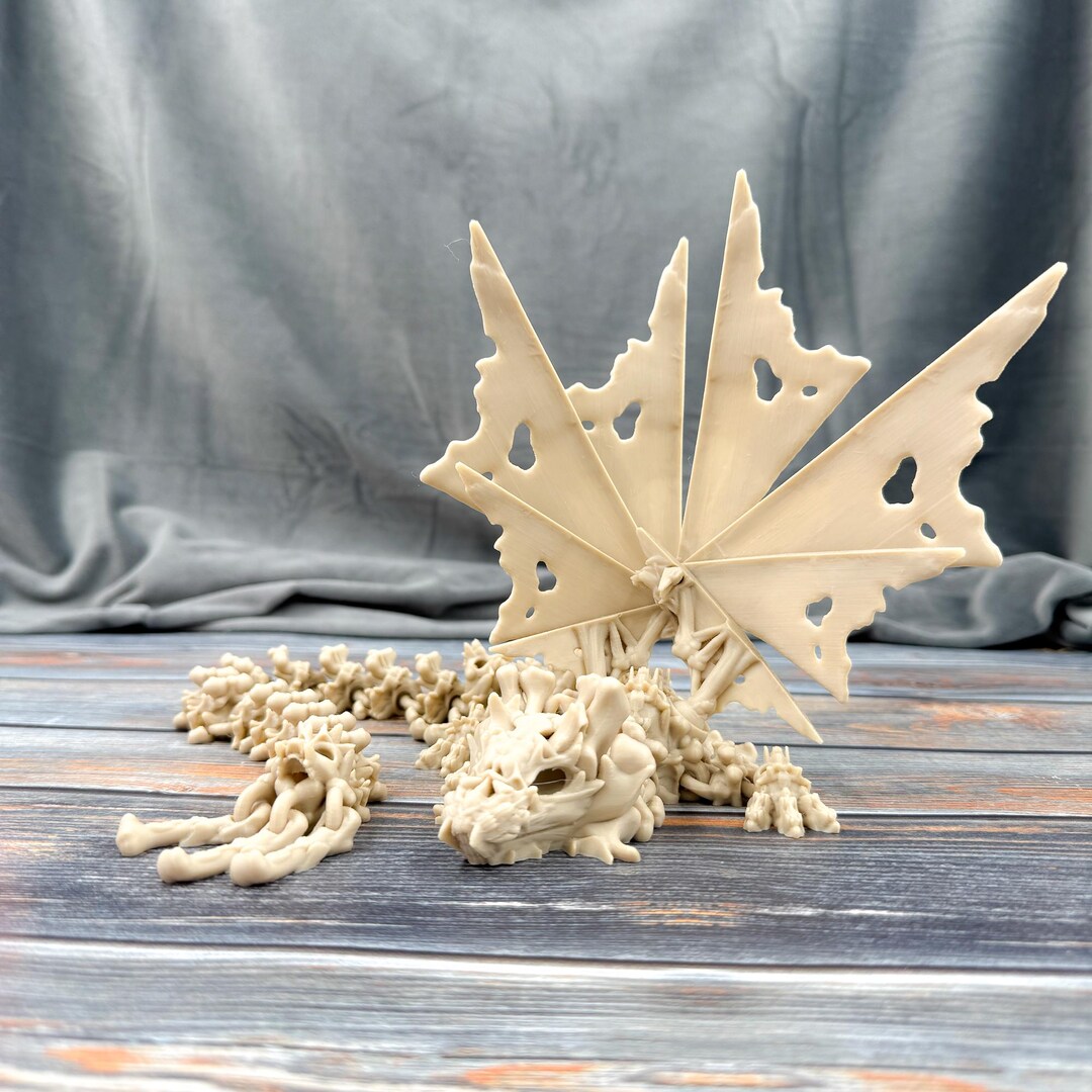 Baby Hollow Wing Dragon 3D Printed Articulated Figure - Etsy