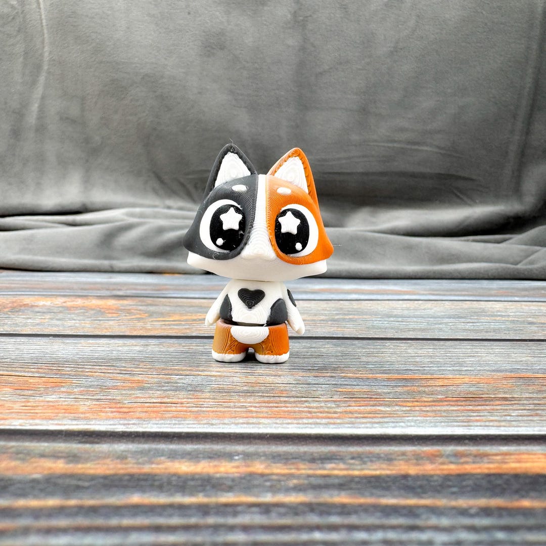 Tricolor Cat Articulated 3D Printed Fidget Figure - Etsy
