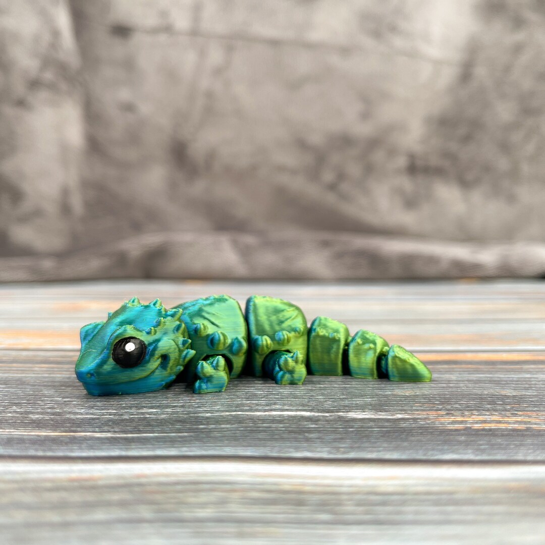 Mini Bearded Dragon Articulated 3D Printed Fidget Figure - Etsy