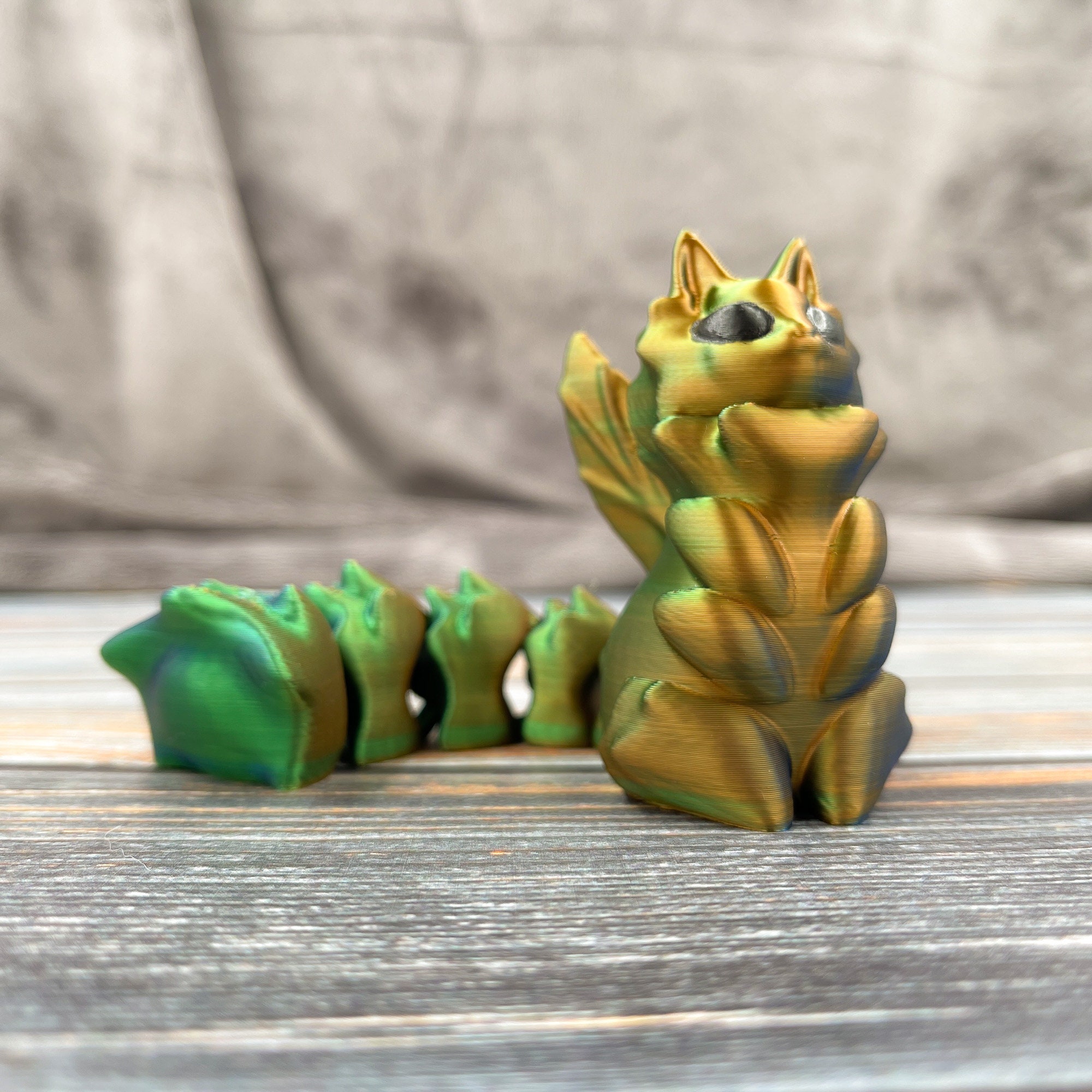 Moth Kitty 3D Printed Articulated Fidget Figure - Etsy