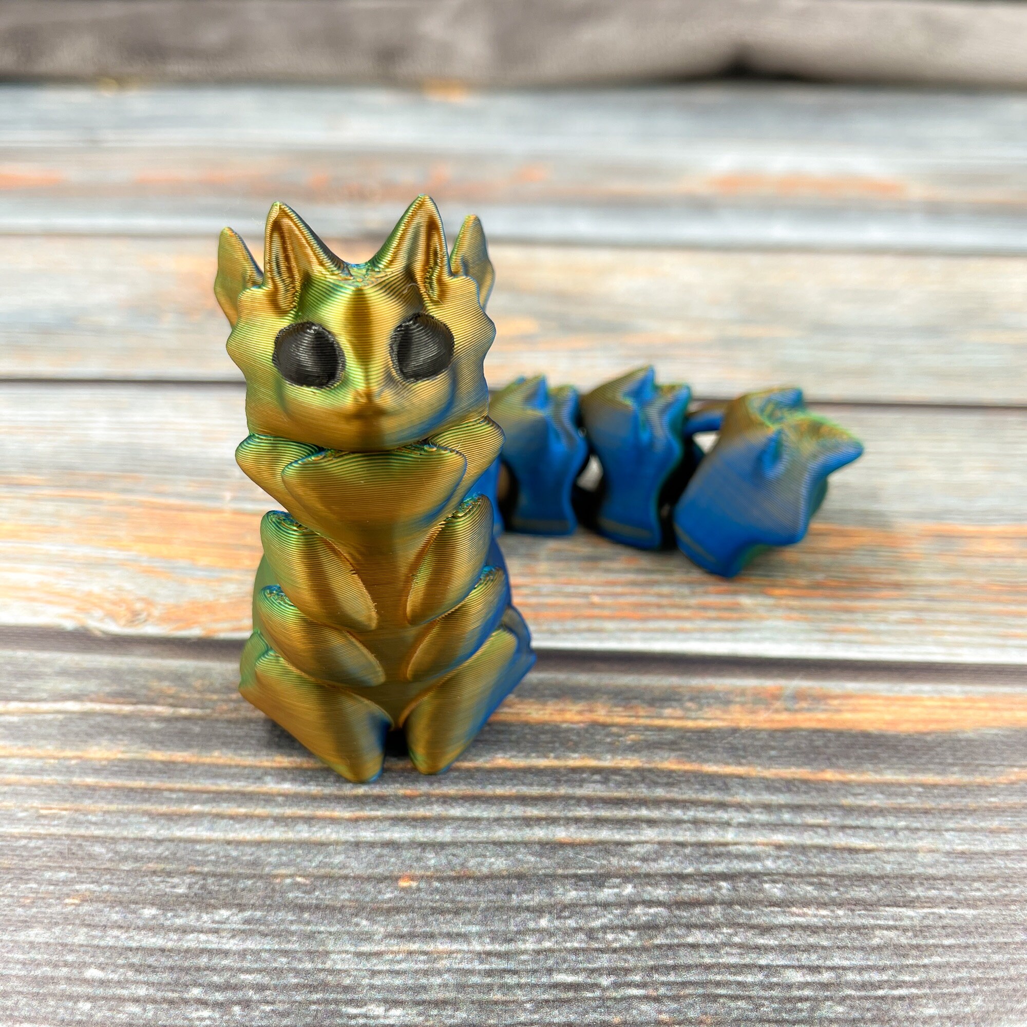 Moth Kitty 3D Printed Articulated Fidget Figure - Etsy