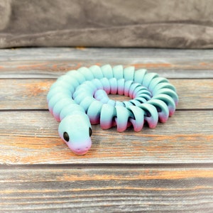Cute Zou Snake Articulated 3D Printed Fidget Figure - Etsy