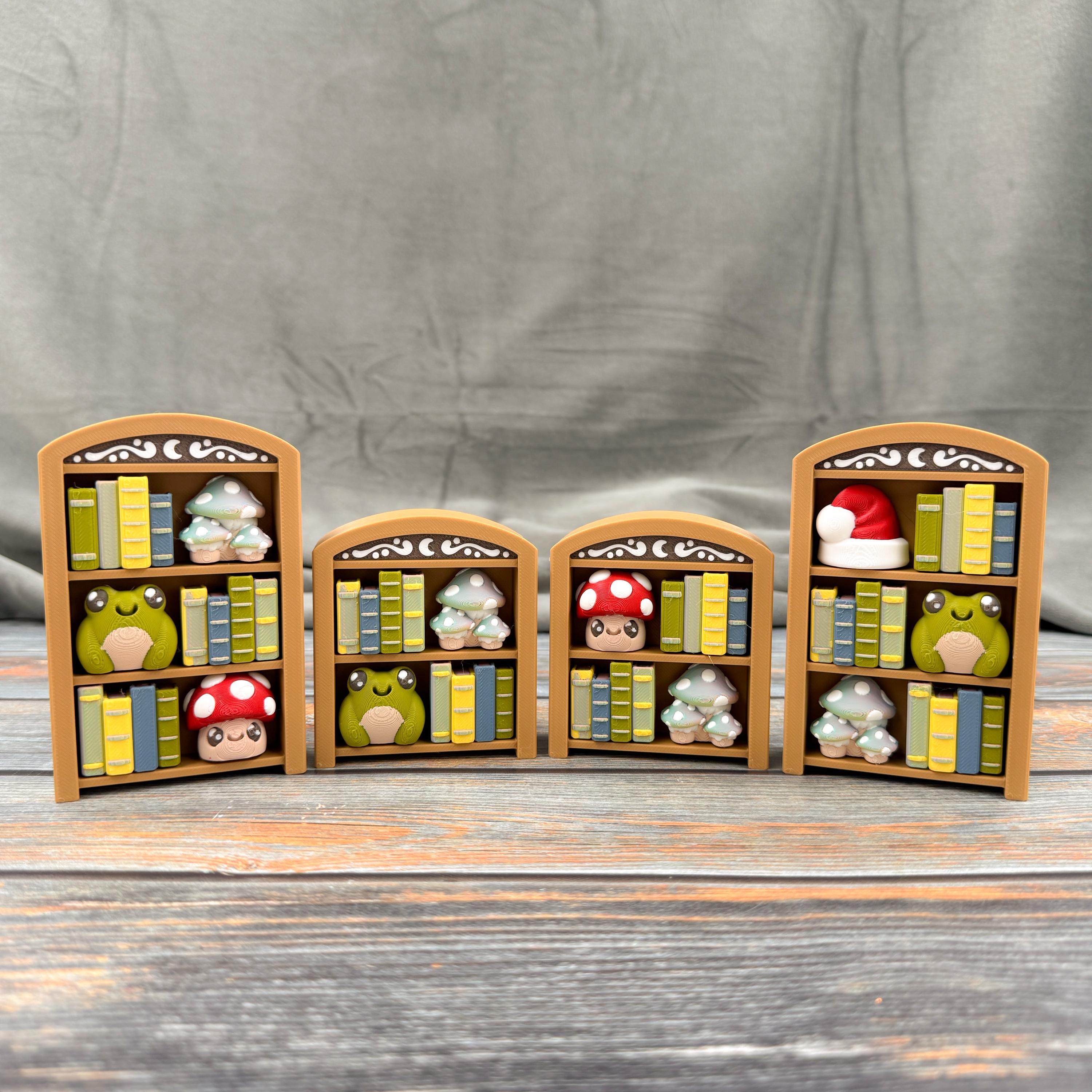 Cozy Book Nook Bookcase 3D Printed Clicker Fidgets - Etsy