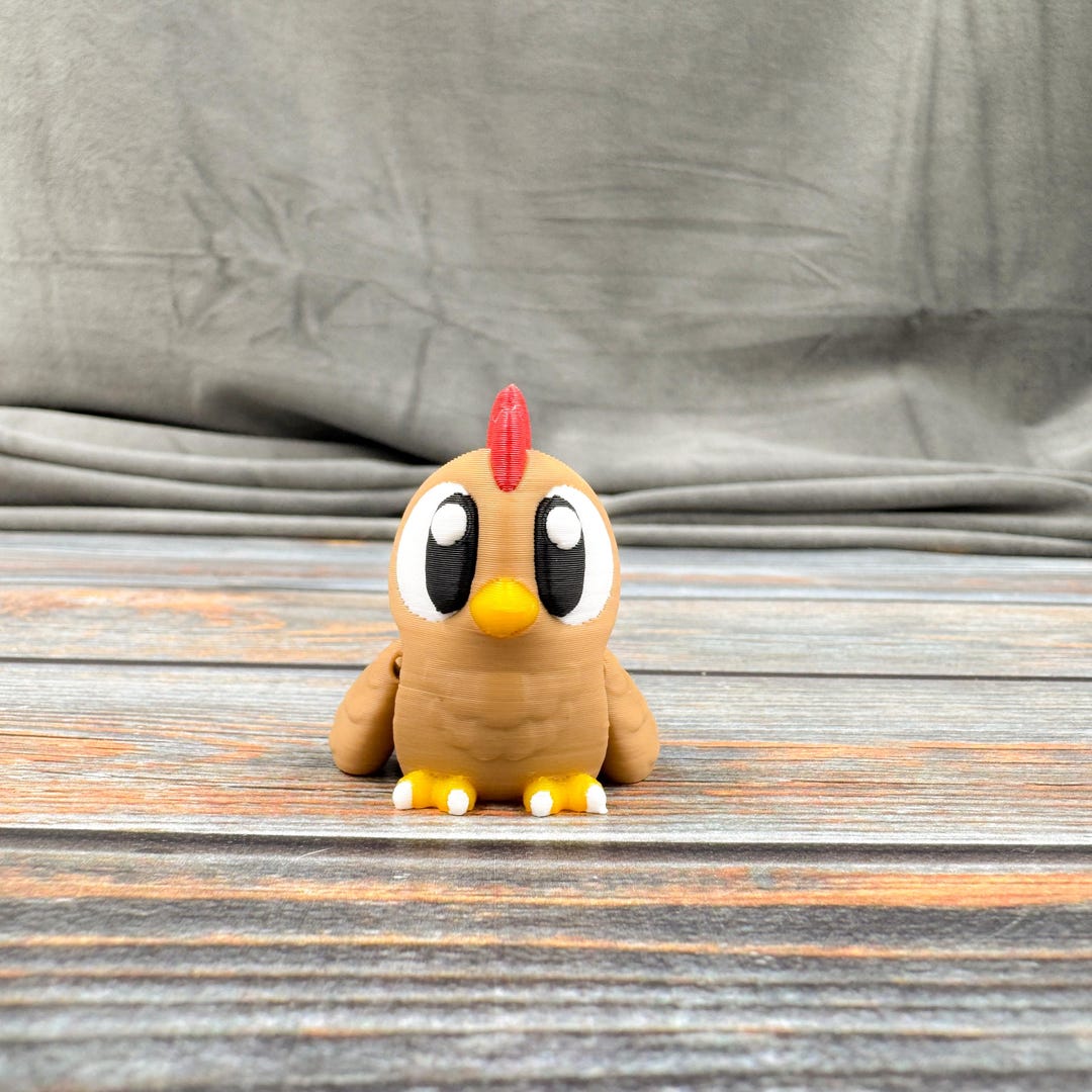 Chicken Articulated 3D Printed Fidget Figure - Etsy