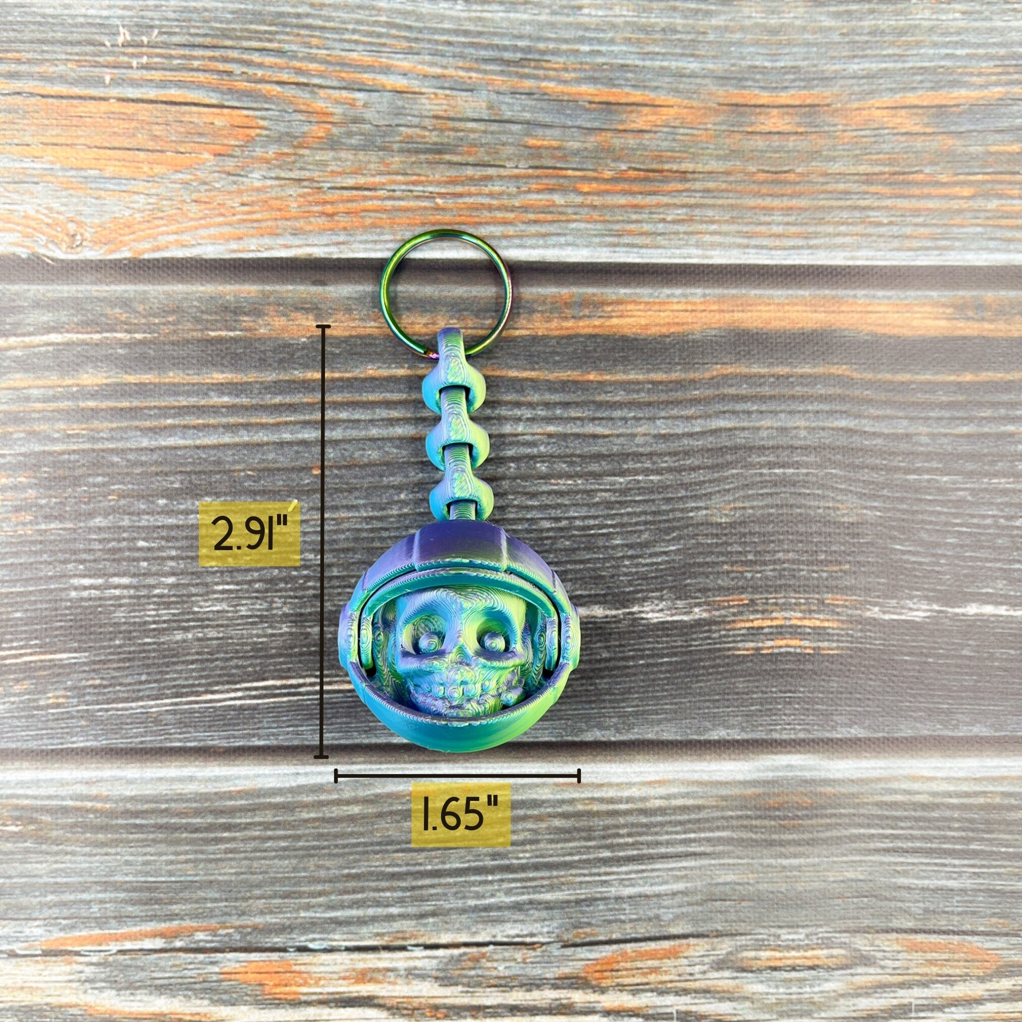 Skeleton Astronaut Articulated 3D Printed Key Ring - Etsy