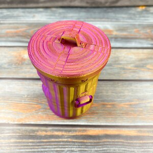 Battered Trash Can 3D Printed Figure - Etsy